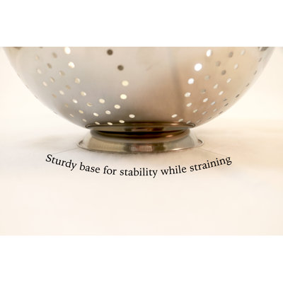 Cook Pro 3 Piece Stainless Steel Colander Set & Reviews | Wayfair