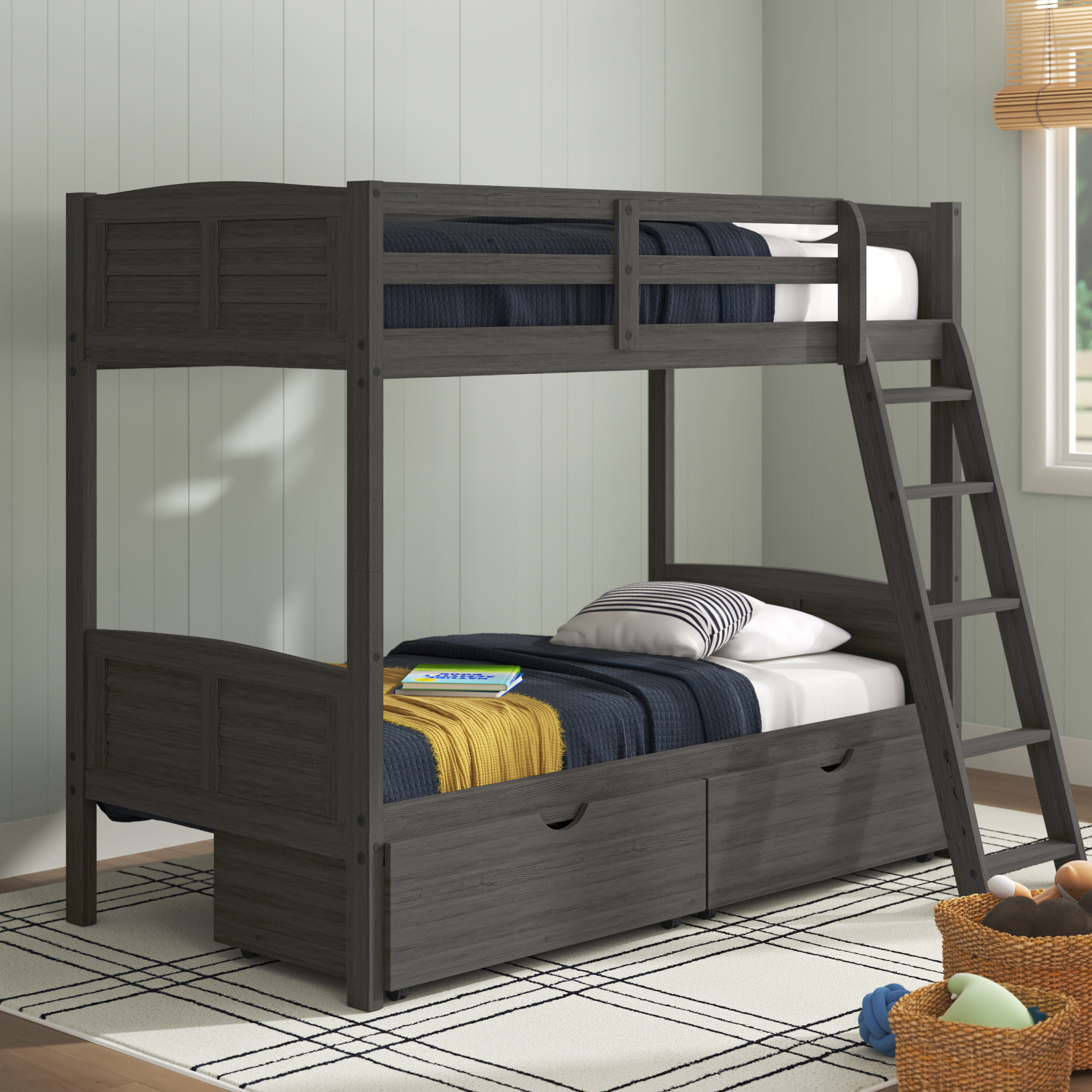 Isabelle & Max™ Ahdia Solid Wood Standard Bunk Bed by Isabelle & Max ...