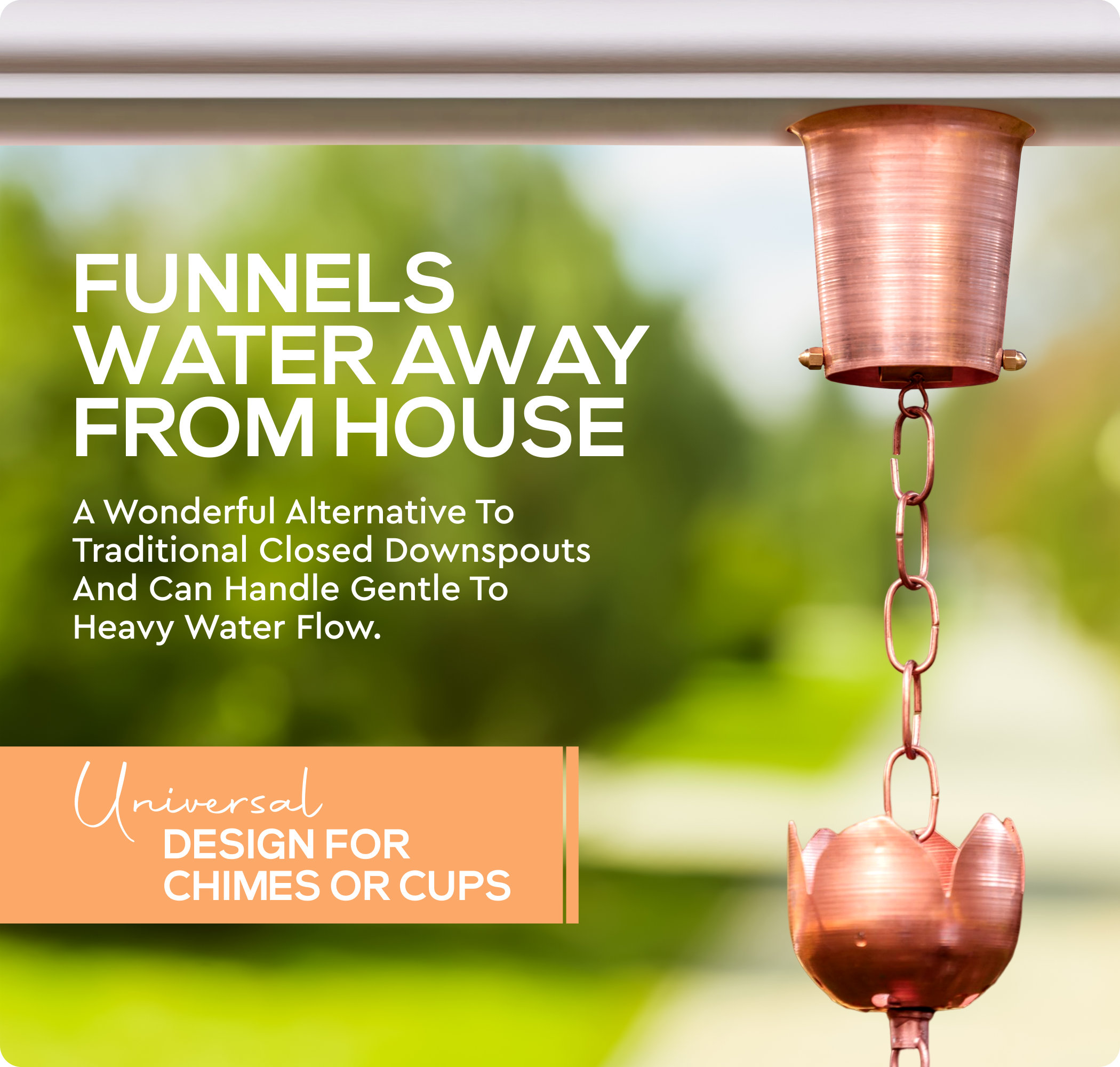 Arlmont & Co. Marrgon 2 Inch Copper Gutter Adapter - Rain Chain Hanger ...