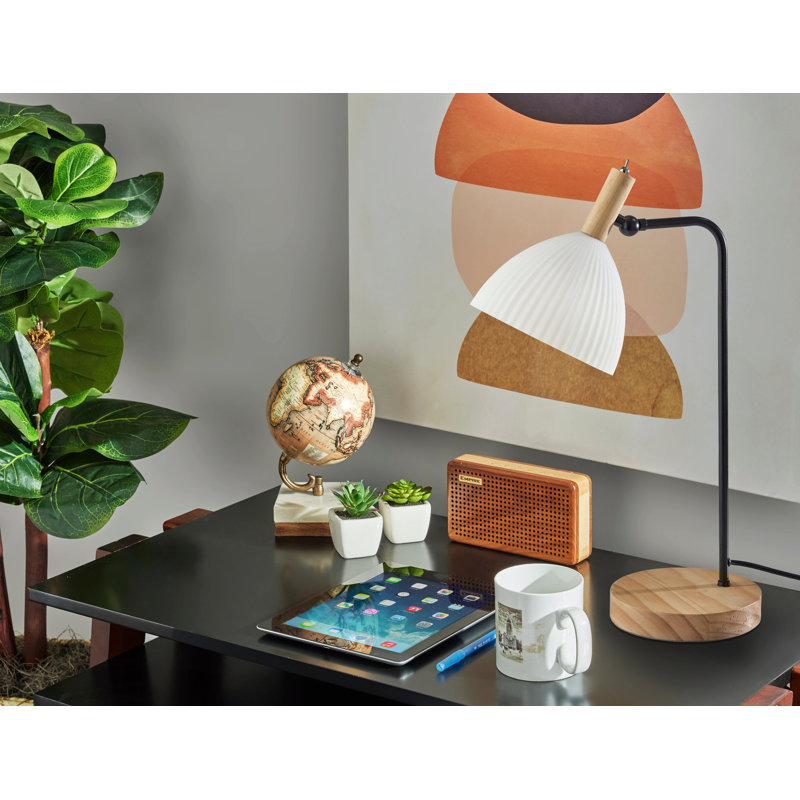 AllModern Clairmont Wood Desk Lamp | Wayfair