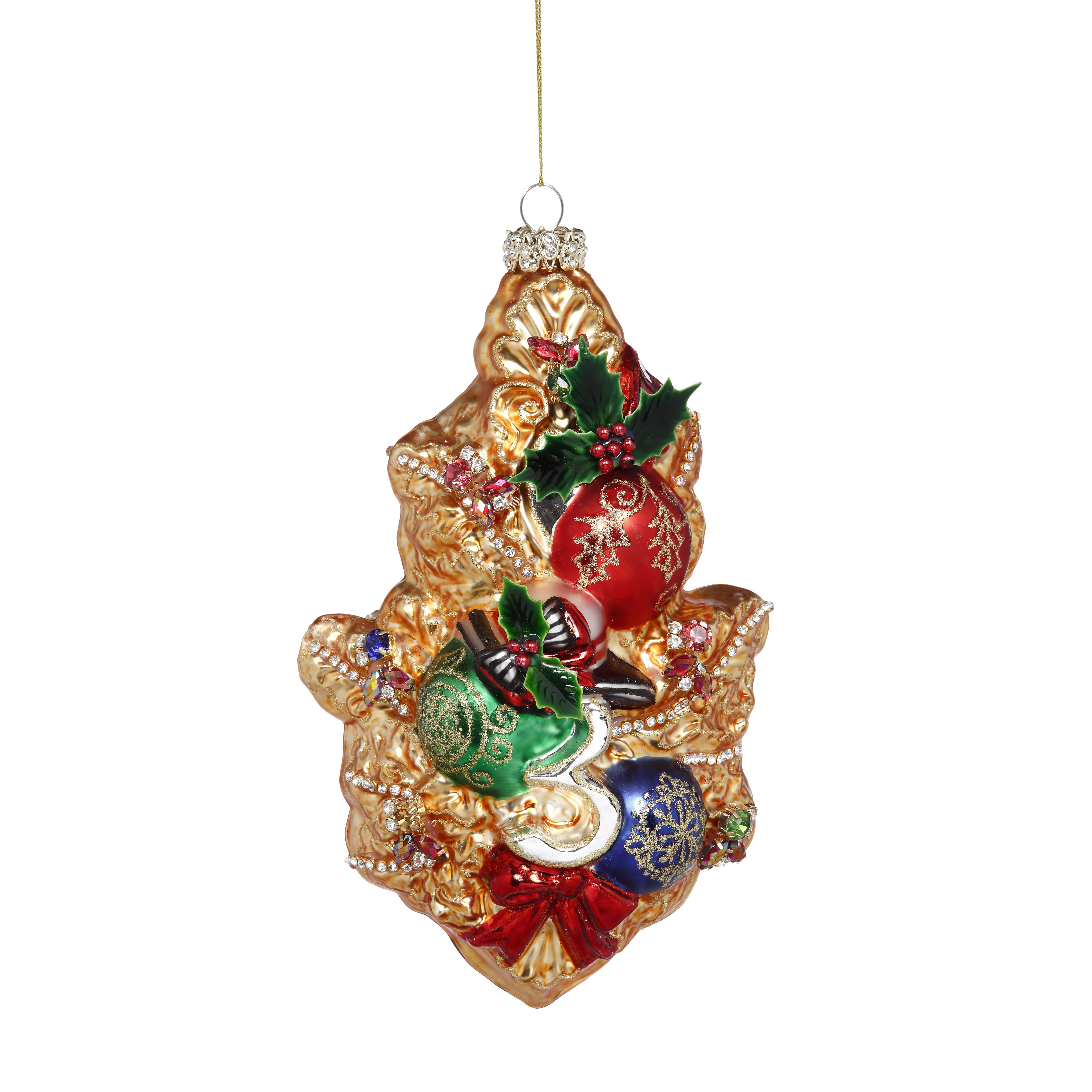 Mark Roberts Christmas French Hens Diamond Holiday Shaped Ornament ...