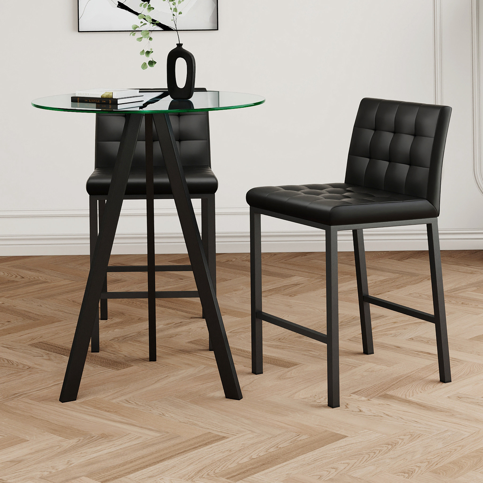 Ebern Designs Stylish Fabric Design, Metal Chair Legs, Metal Table Legs ...