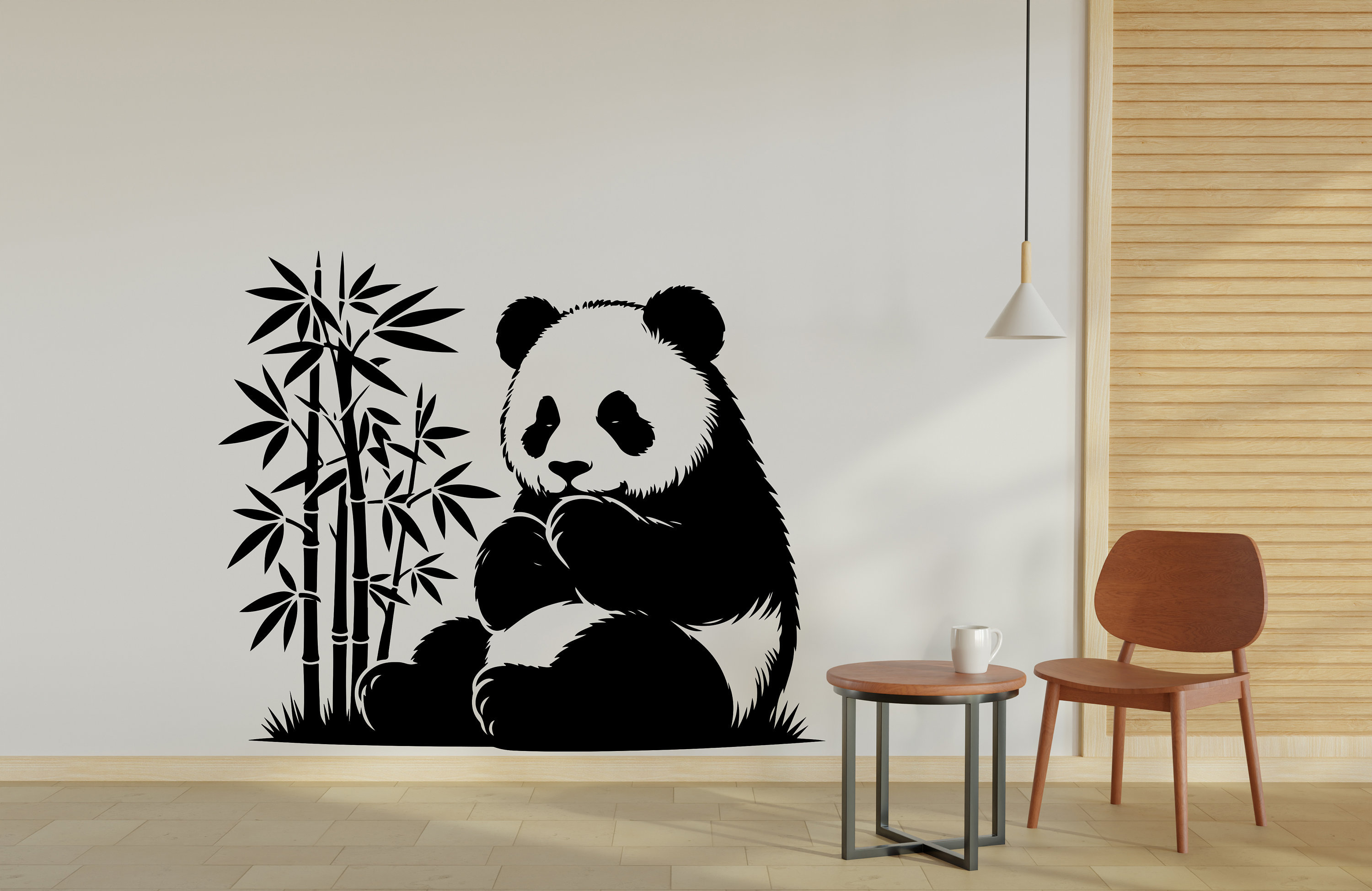 Millwood Pines Panda Wall Decal, Panda Head Wall Art | Wayfair