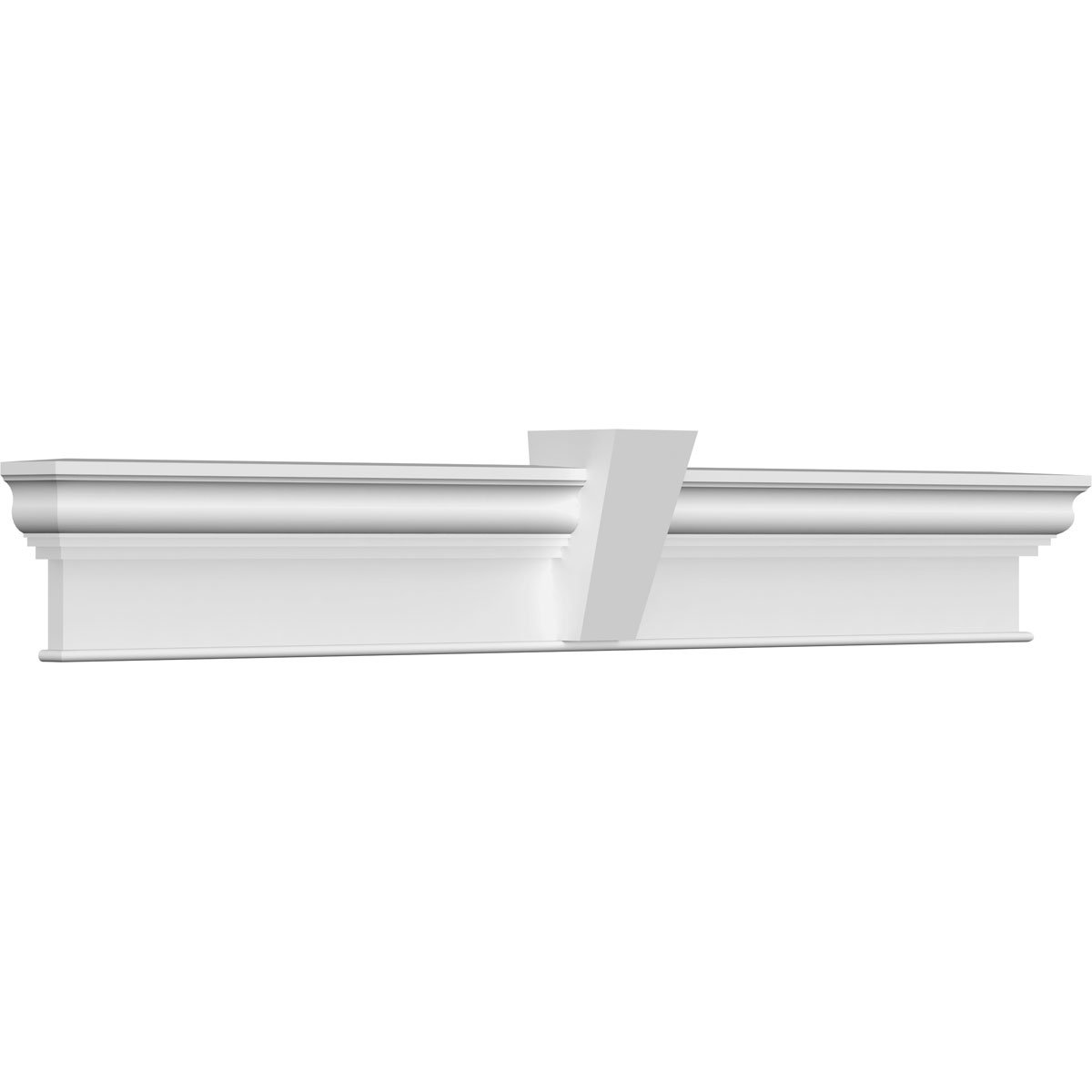 Ekena Millwork Craftsman Crosshead w/ Flat Keystone | Wayfair