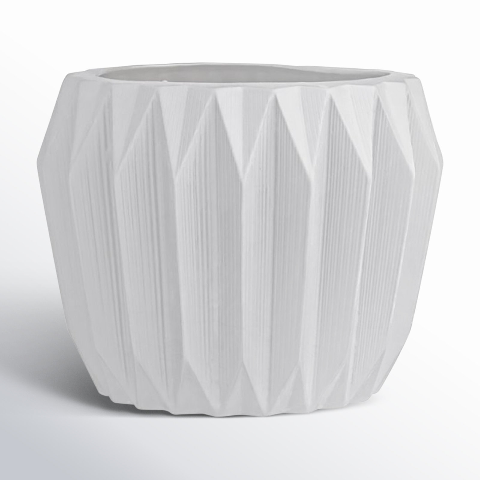 Dakota Fields Fluted Ceramic Pot Planter & Reviews | Wayfair