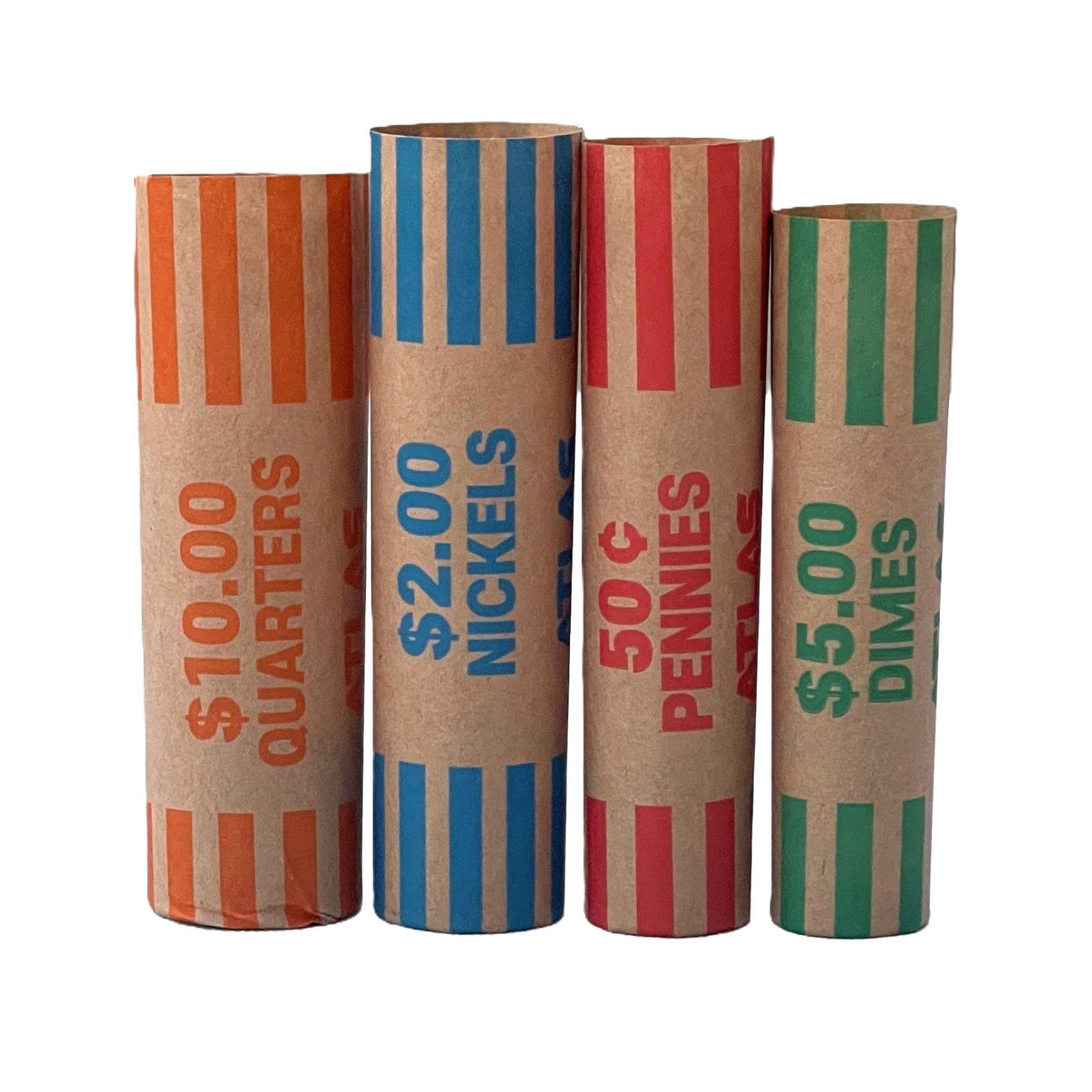 Stack man Preformed Coin Wrappers - 1008 Count Assorted Coin Roll ...