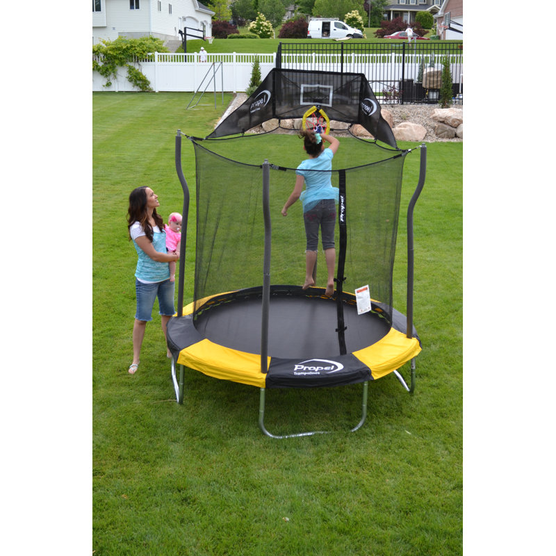 Propel Trampolines Propel 7' Round Trampoline with Safety Enclosure ...