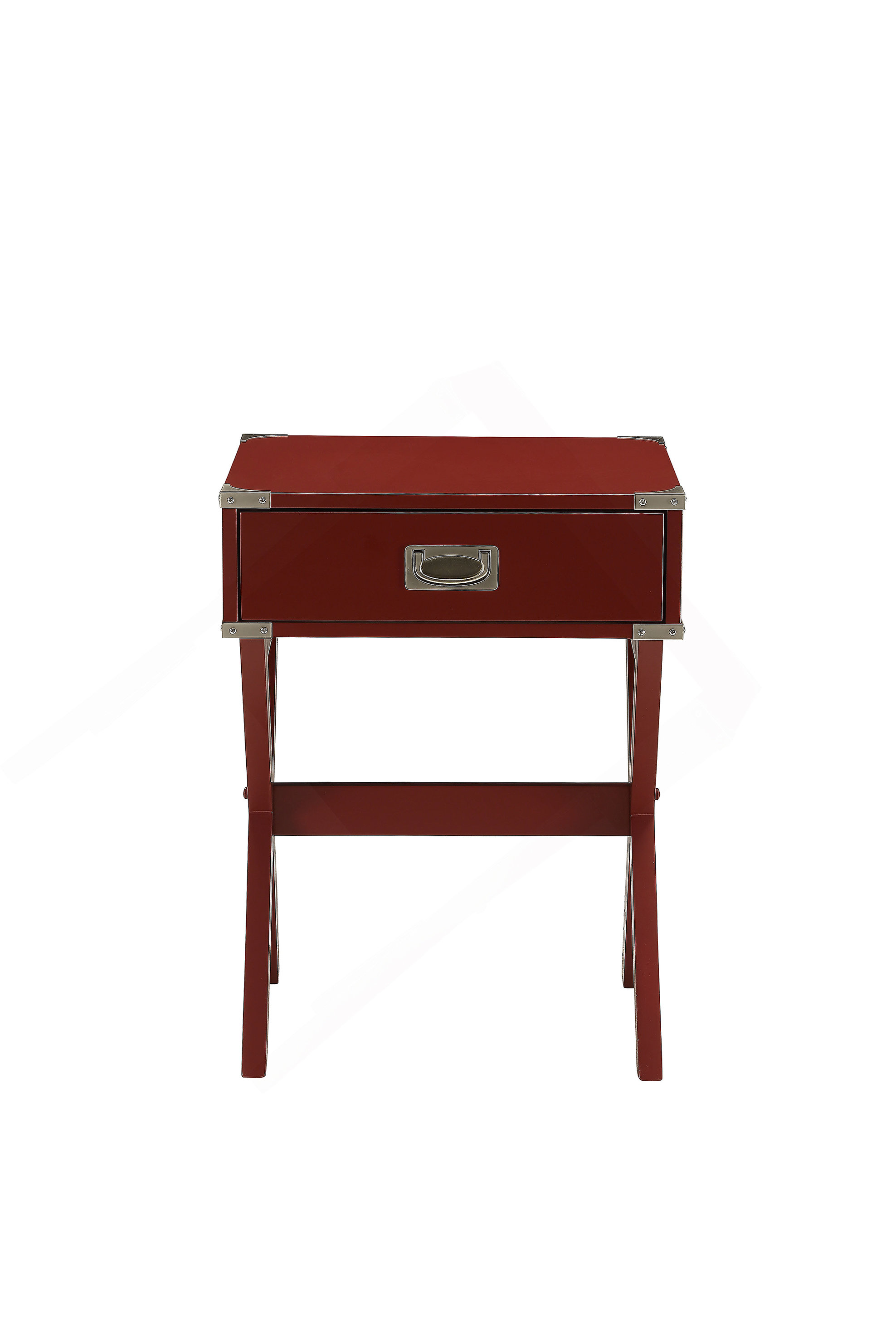 George Oliver Babs Red Finish Accent Table | Wayfair