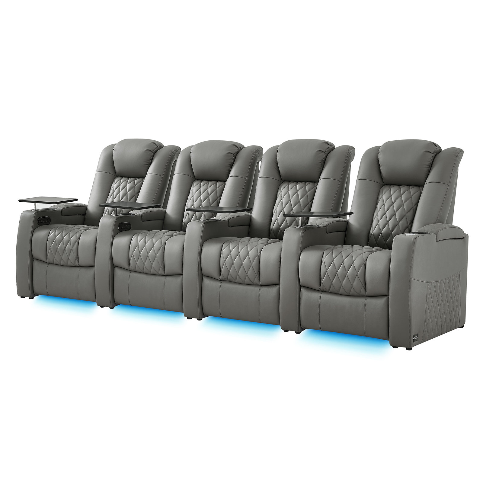 Ivy Bronx Leather Home Theatre Seating, Game Seats Movie Theatre Chairs ...