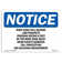 SignMission OSHA Notice - Roof Edge Fall Hazard Low Parapets Persons ...