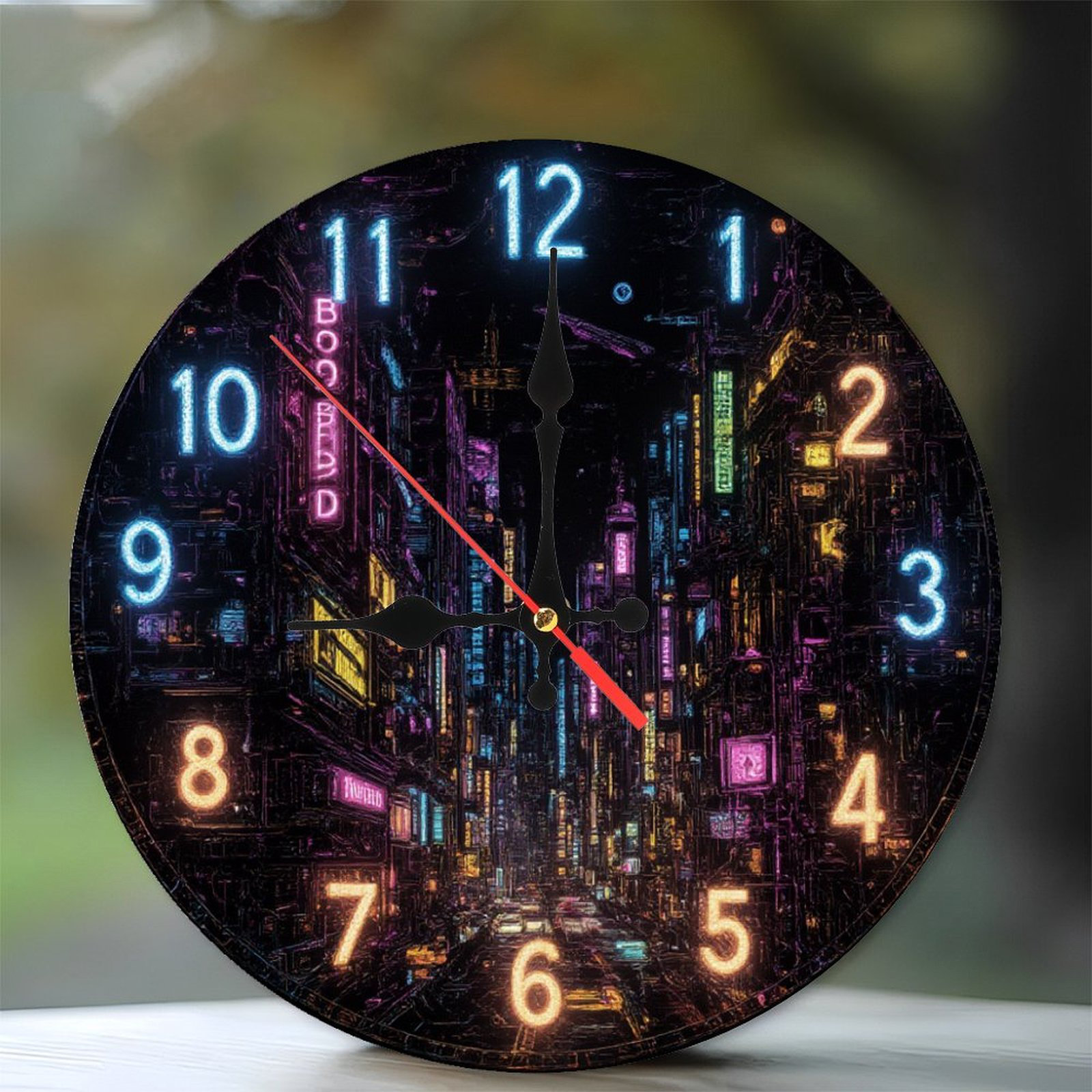 Ivy Bronx Cyberpunk City Clock Face - Wayfair Canada