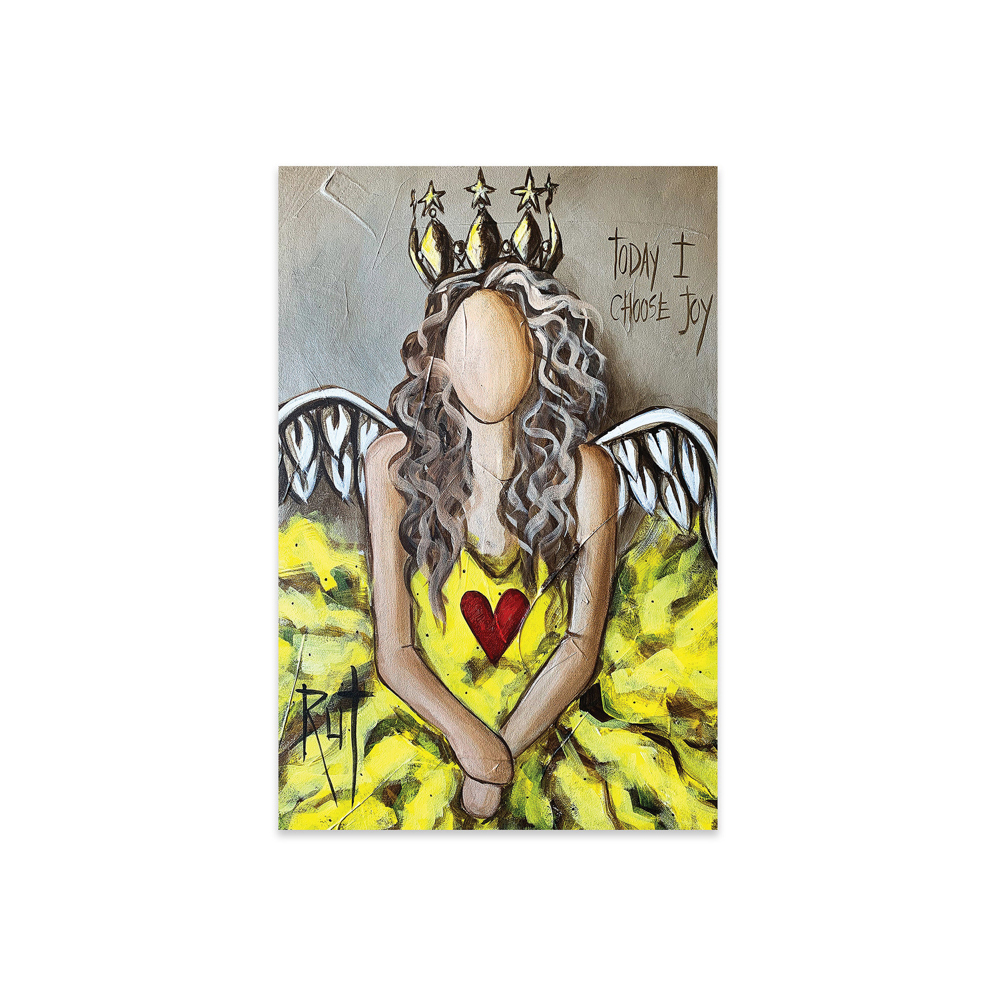 Trinx Today I Choose Joy On Plastic / Acrylic by Ruth's Angels Painting ...