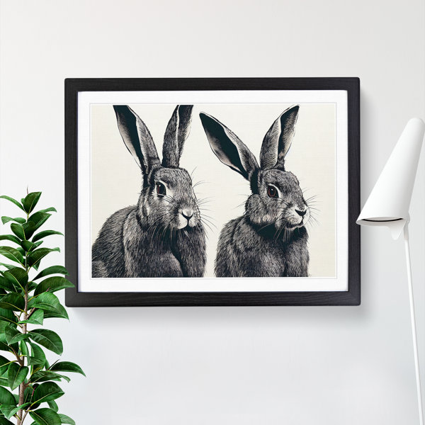 Brambly Cottage XH1022-9014X The Two Hares - Single Picture Frame Art ...