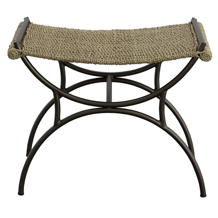 17 Stories Einar Wicker Bench | Wayfair
