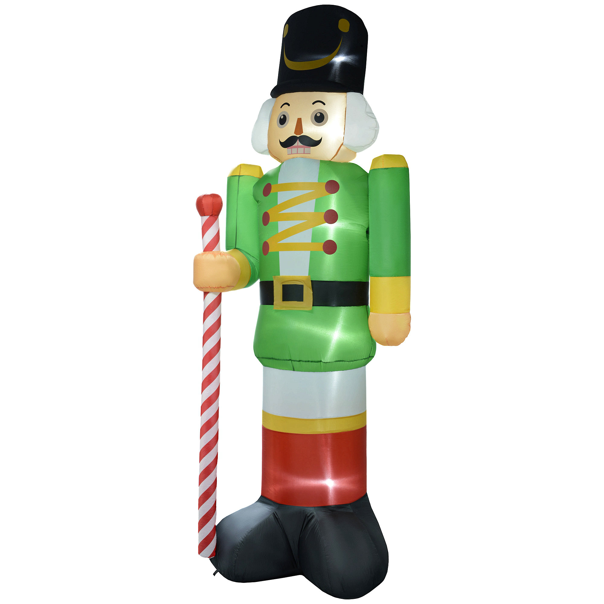 Red Barrel Studio® 11.8Ft Christmas Inflatables Green Walnut Soldier ...