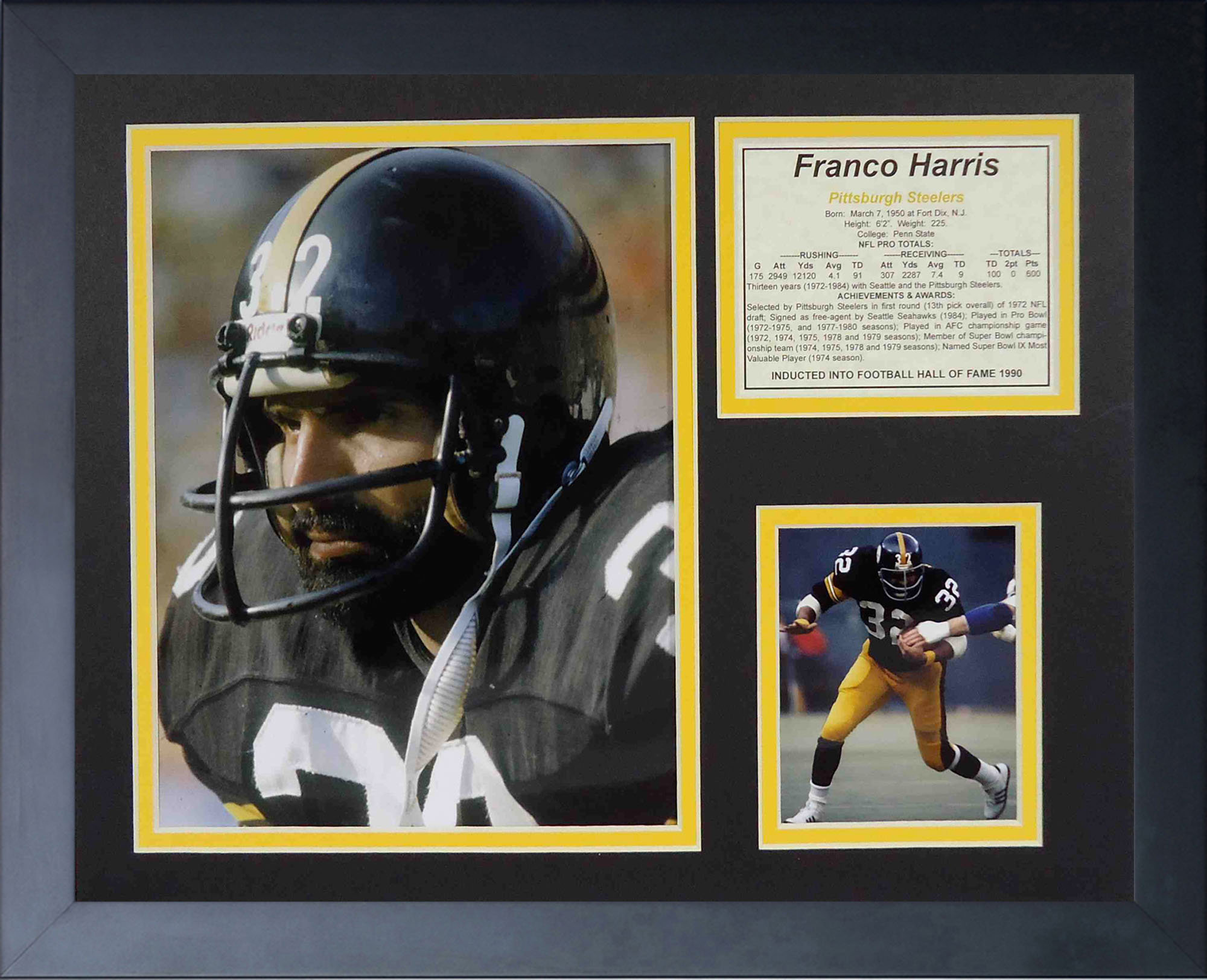 Legends Never Die Franco Harris Framed Memorabilia | Wayfair