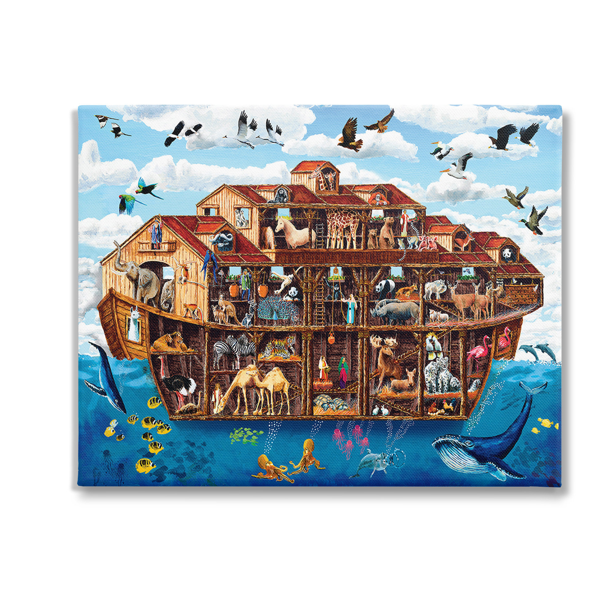 Trinx Noah'S Ark Animals Canvas Wall Art Design By Art Poulin | Wayfair