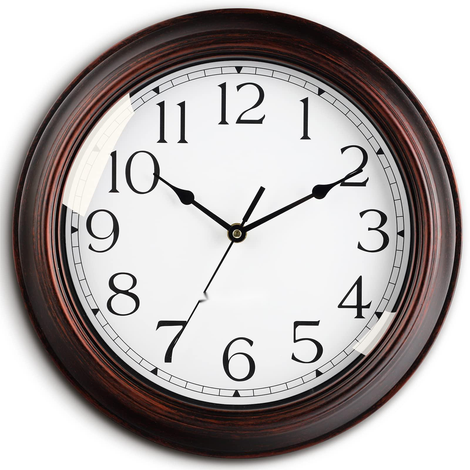 Lark Manor™ 12 Inch Wall Clocks Battery Operated Silent Non-Ticking ...