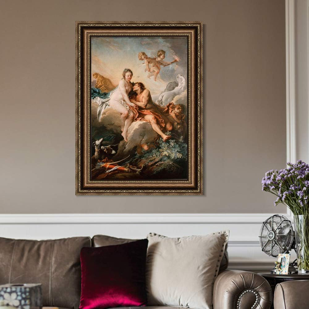 Astoria Grand Framed Canvas Art Giclee Print Venus And Mars By Francois ...