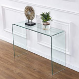 Orren Ellis Waterfall Glass Console & Reviews | Wayfair