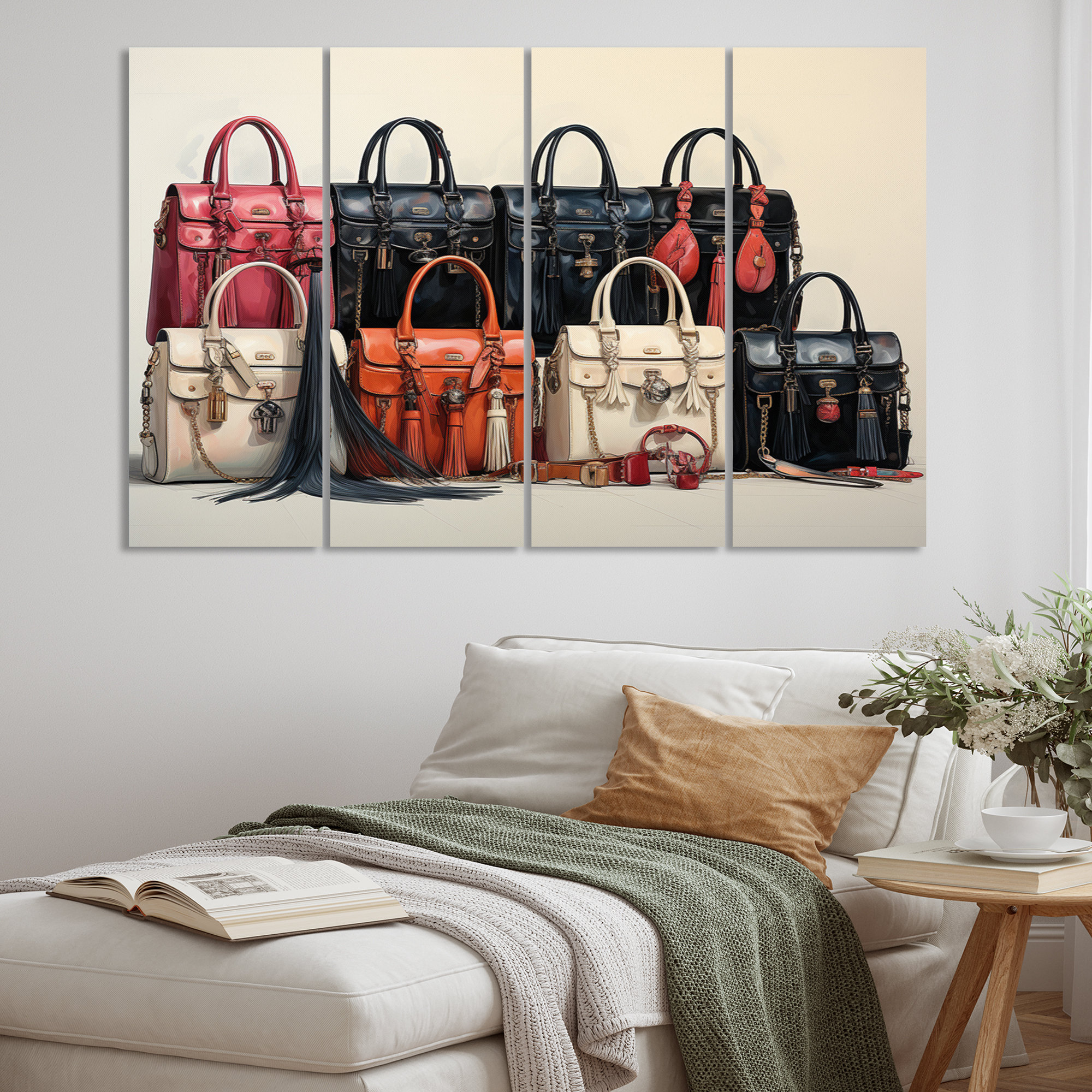 Design Art Minimalims Designer Bag Envy I - Fashion Metal Wall Art ...