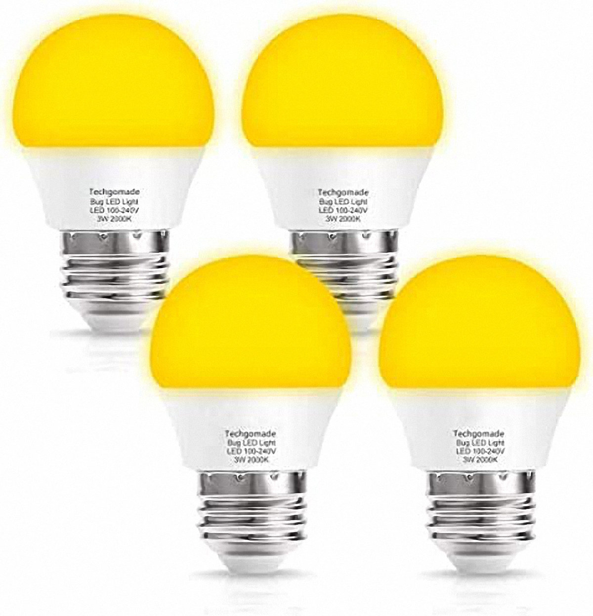 LOHASLED 3 Watt (25 Watt Equivalent), G45 LED, Non-Dimmable Light Bulb ...