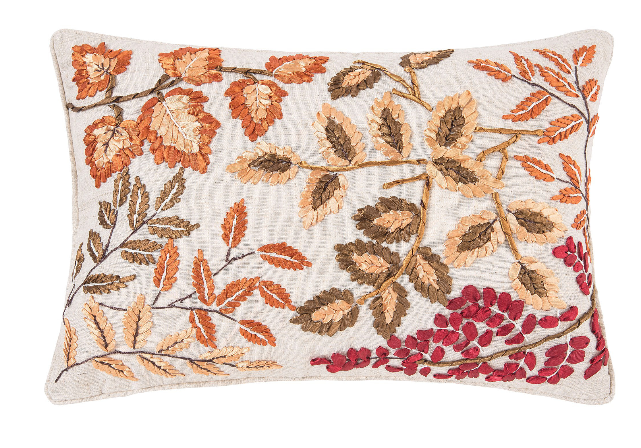 August Grove Penick Falling Leaves Fall Throw Pillow & Reviews ...