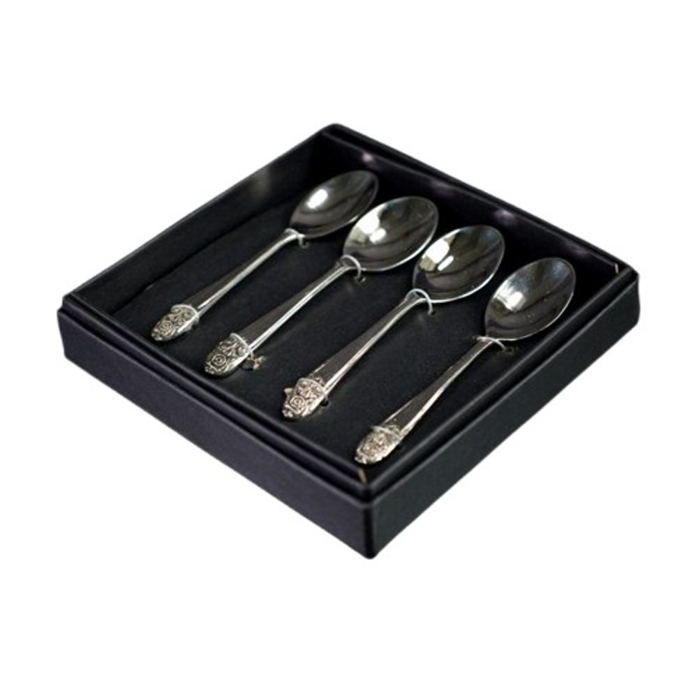 Winston Porter Stainless Steel Tea Spoon With Rose Patten On The Top ...