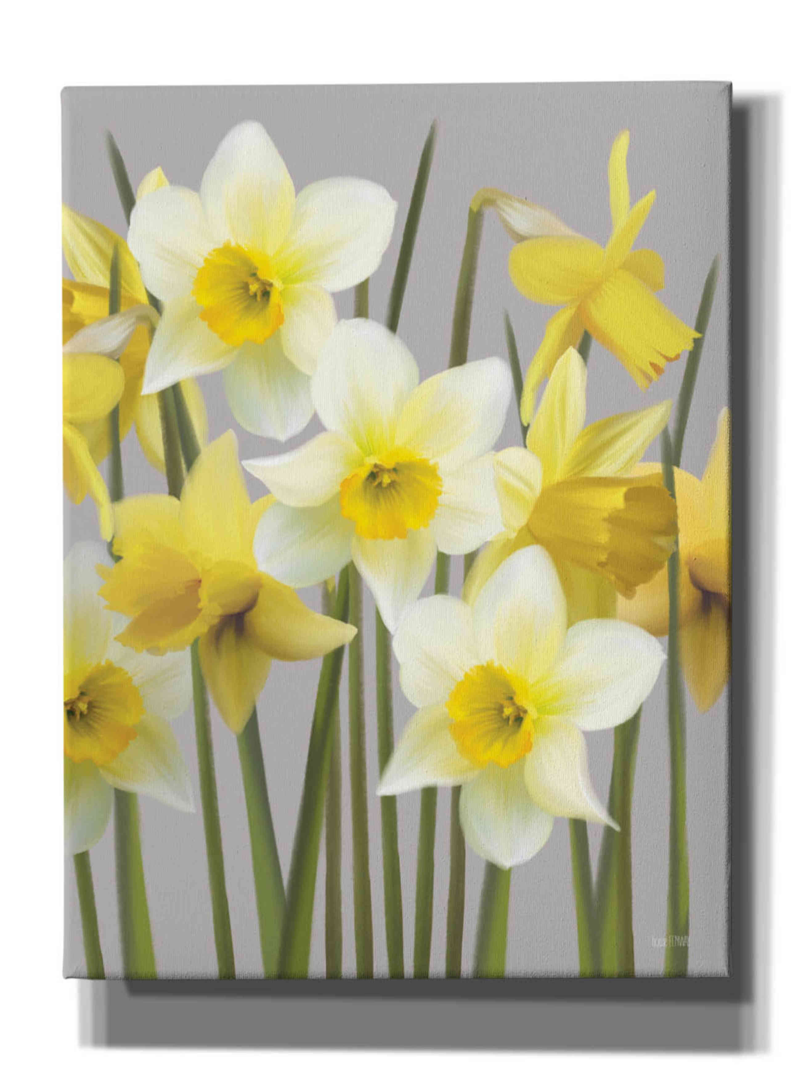 Epic Graffiti Spring Daffodils - Wrapped Canvas Print | Wayfair