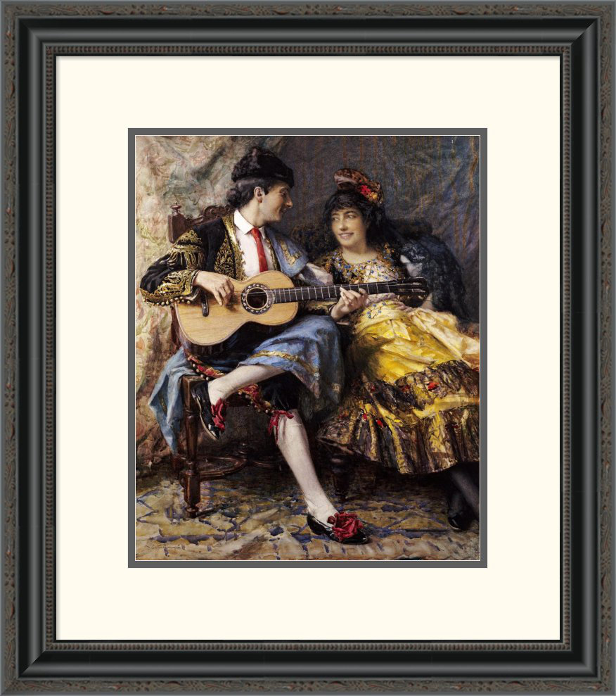 Global Gallery 'A Spanish Singer and His Lady' by Arthur Alfred ...