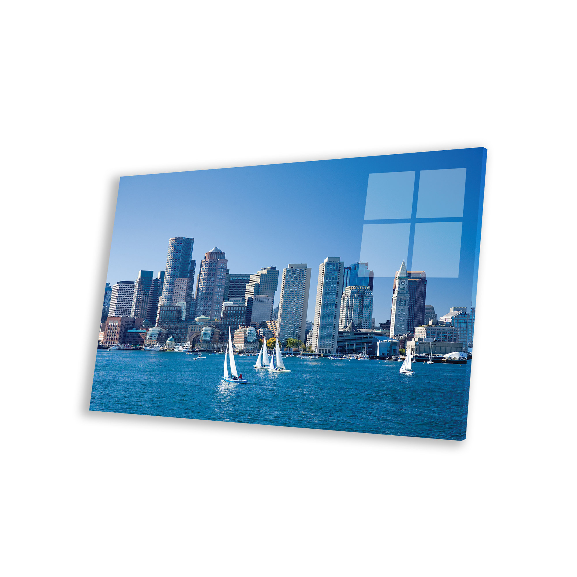 Latitude Run® Iristine Downtown Boston From The Harbour, Massachusetts ...