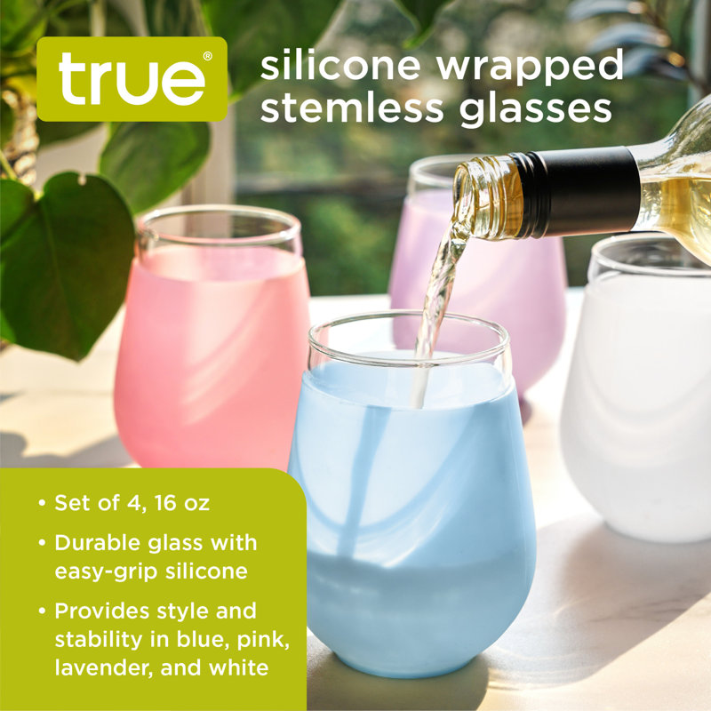 True Flexi Wine Glasses, in Multicolor | Wayfair