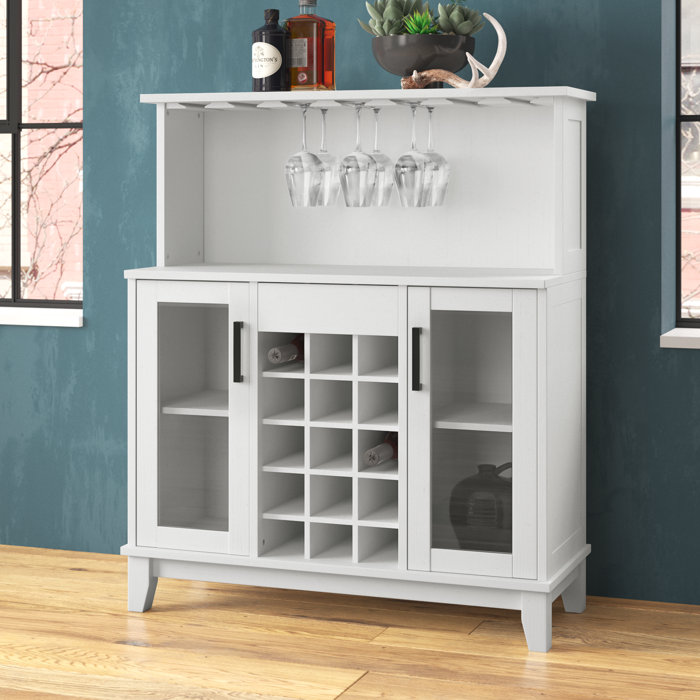 Steelside™ Shasta 38.4'' Bar Cabinet & Reviews | Wayfair