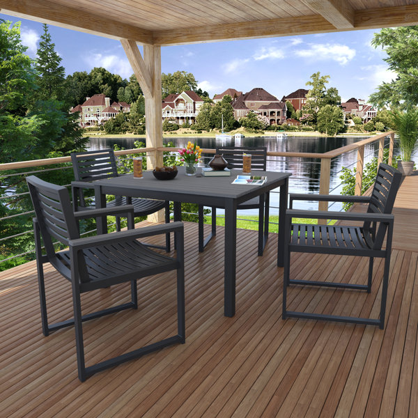 Birch Lane™ Townsend 4 - Person Square Outdoor Dining Set | Wayfair