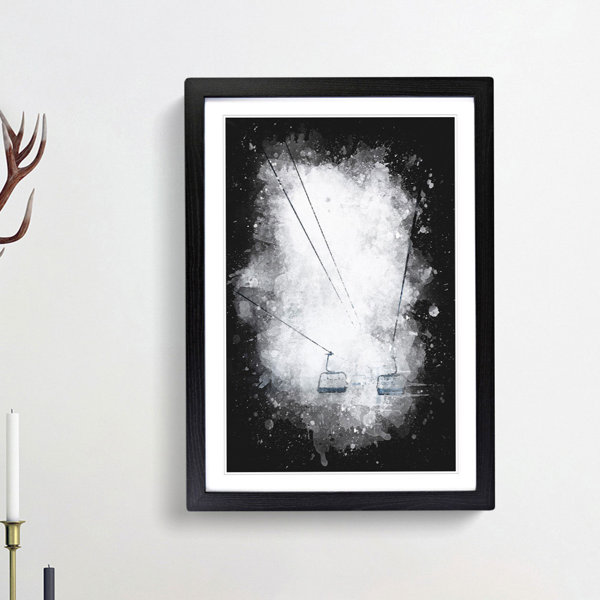 East Urban Home Ski Lift in Quebec Canada - Picture Frame Graphic Art ...