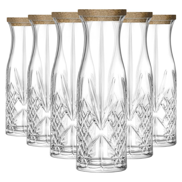 RCR Crystal Melodia Glass Carafes with Cork Lid - 1L | Wayfair.co.uk