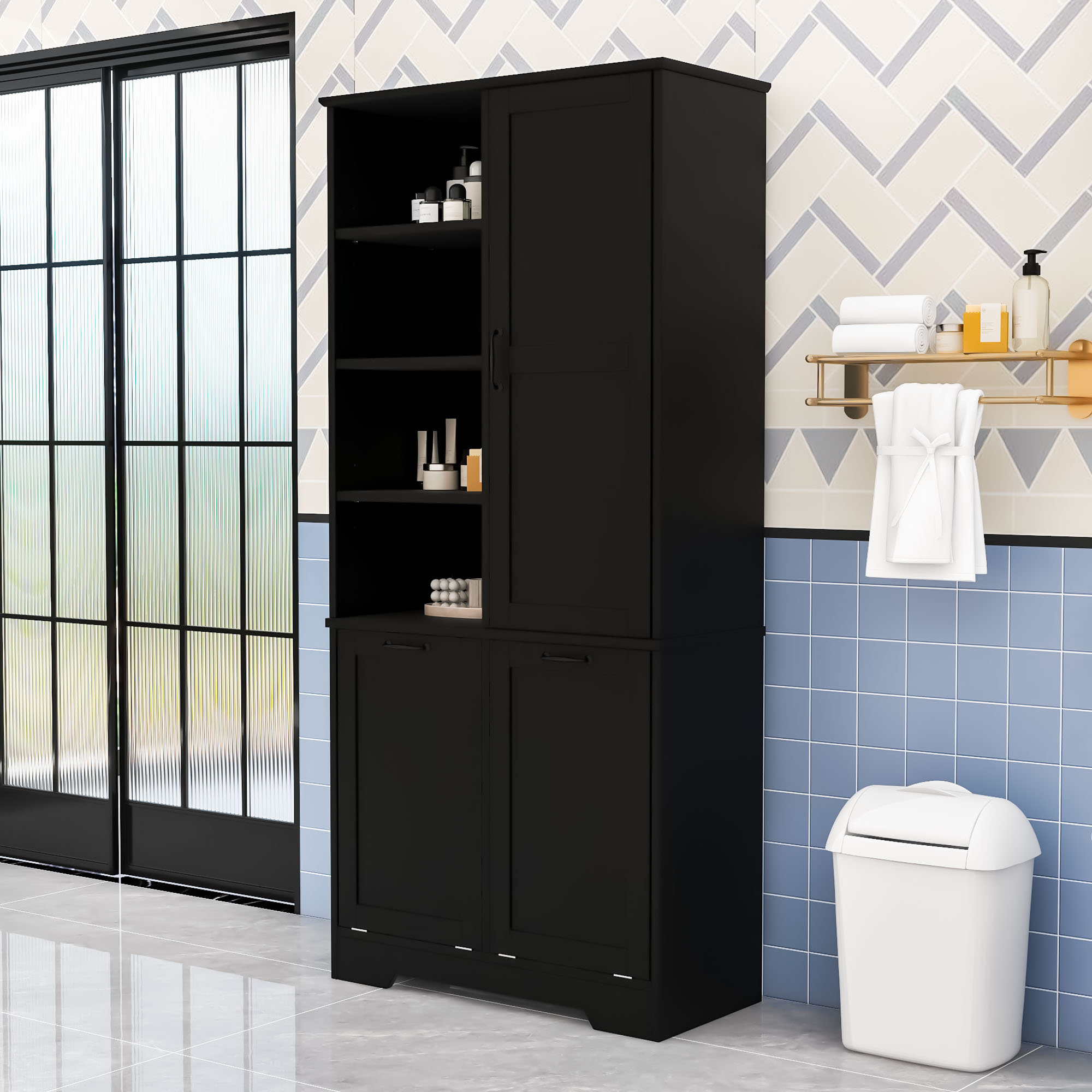 Red Barrel Studio® Armoire de rangement multifonctionnelle avec ...