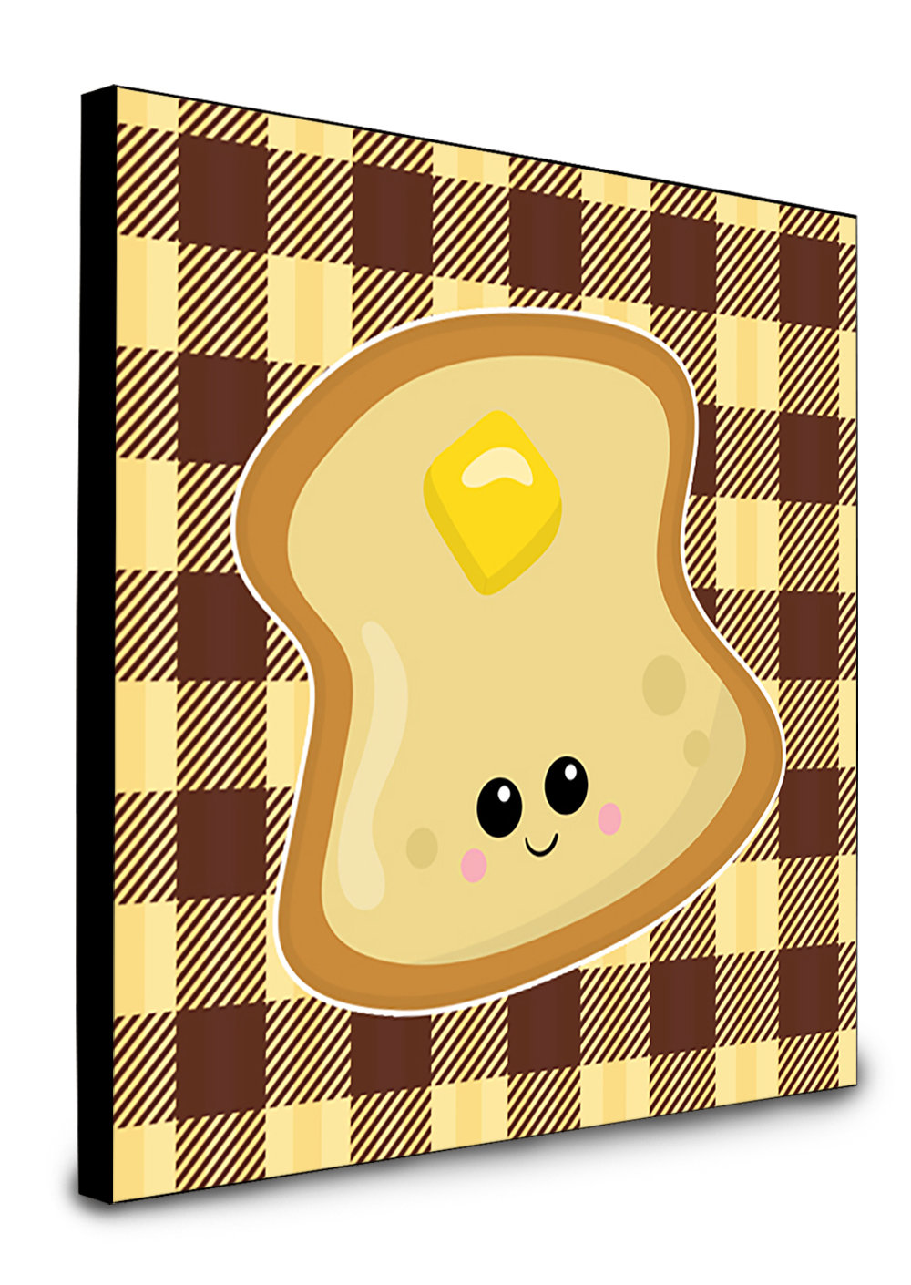 Harriet Bee Questa Buttered Toast Face Artwork Wall Panel | Wayfair