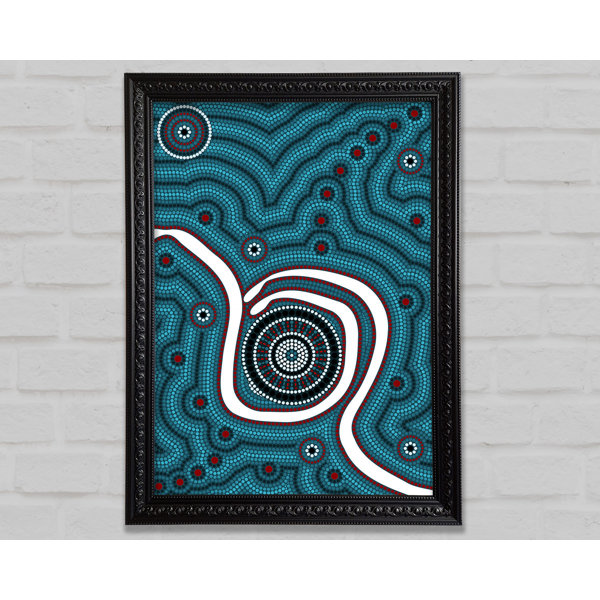 Bright Star Aboriginal Pattern 1 - Single Picture Frame Art Prints ...