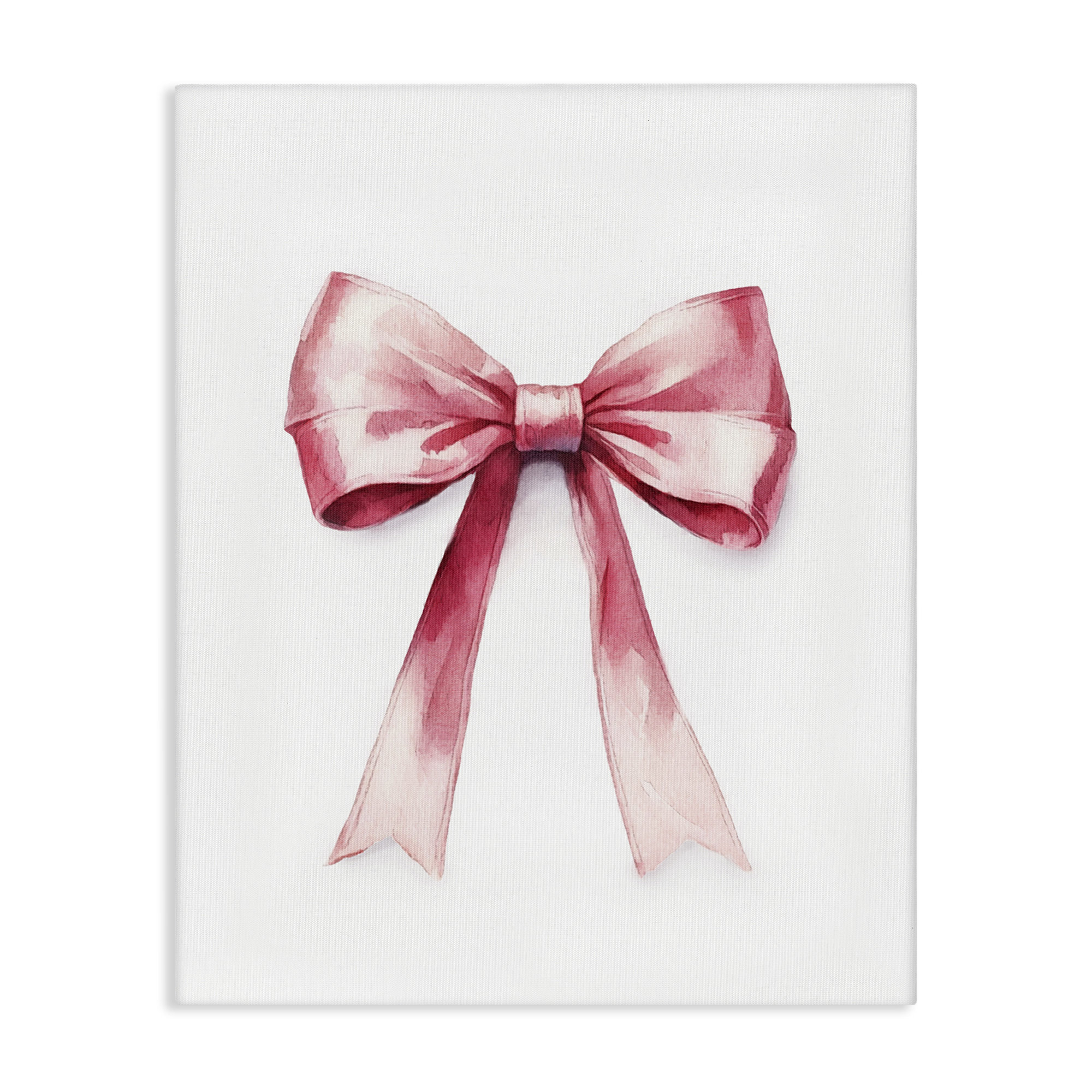 Red Barrel Studio® Delicate Pink Bow Canvas Wall Art by Amanda ...