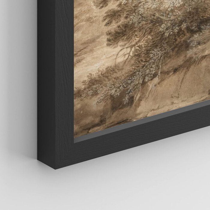 SIGNLEADER Sepia Tree Countryside Wall Art Floral Botanical Prints ...