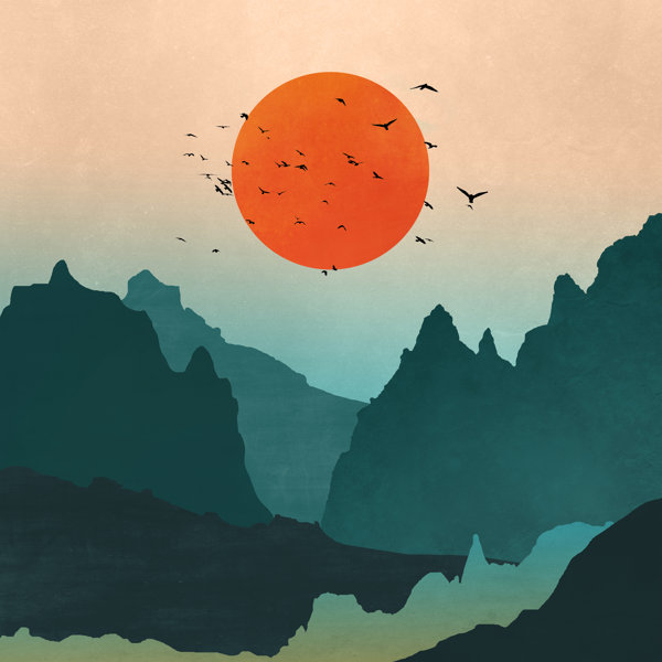 Loon Peak® Emerald River Teal Sunset On Canvas by Nature Magick Print ...