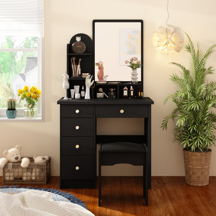 Ebern Designs Clotene Vanity & Reviews | Wayfair