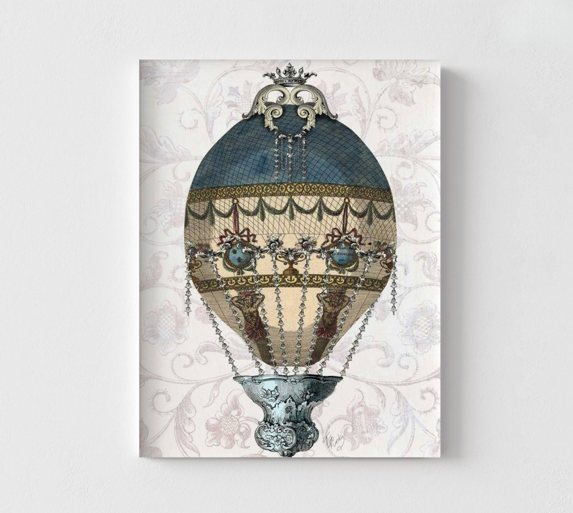 WeFrameArt Baroque Balloon By Fab Funky, Hot Air Balloon Poster ...