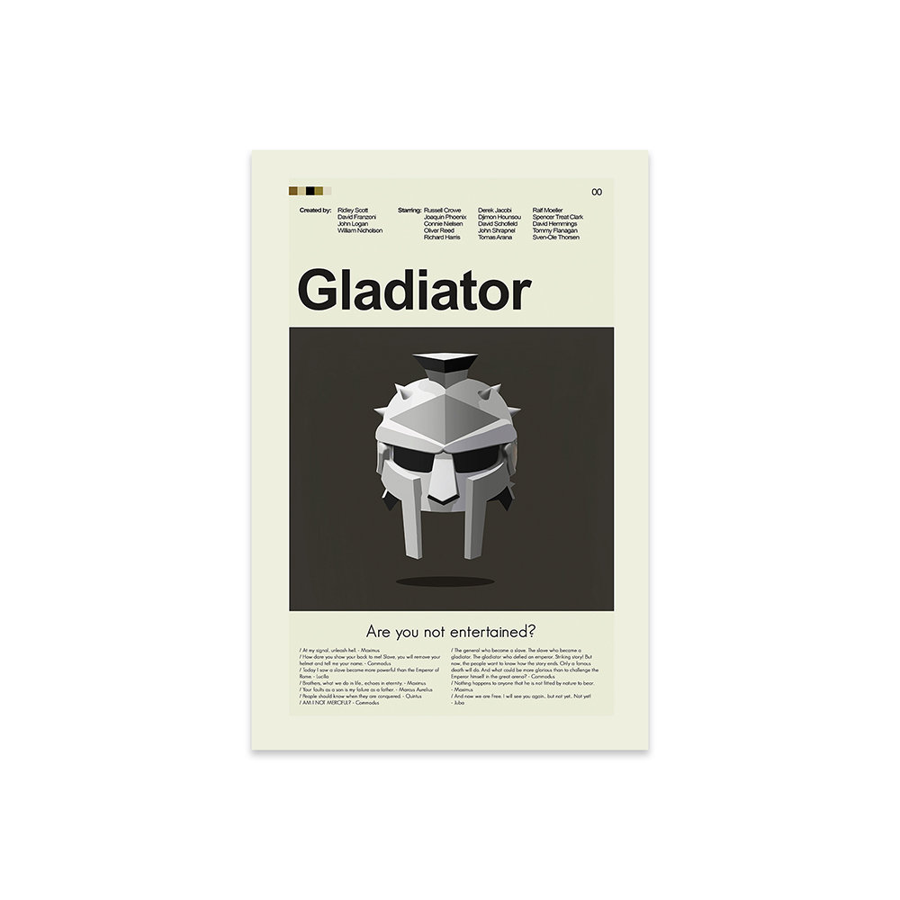Trinx Gladiator Print On Acrylic Glass - Wayfair Canada