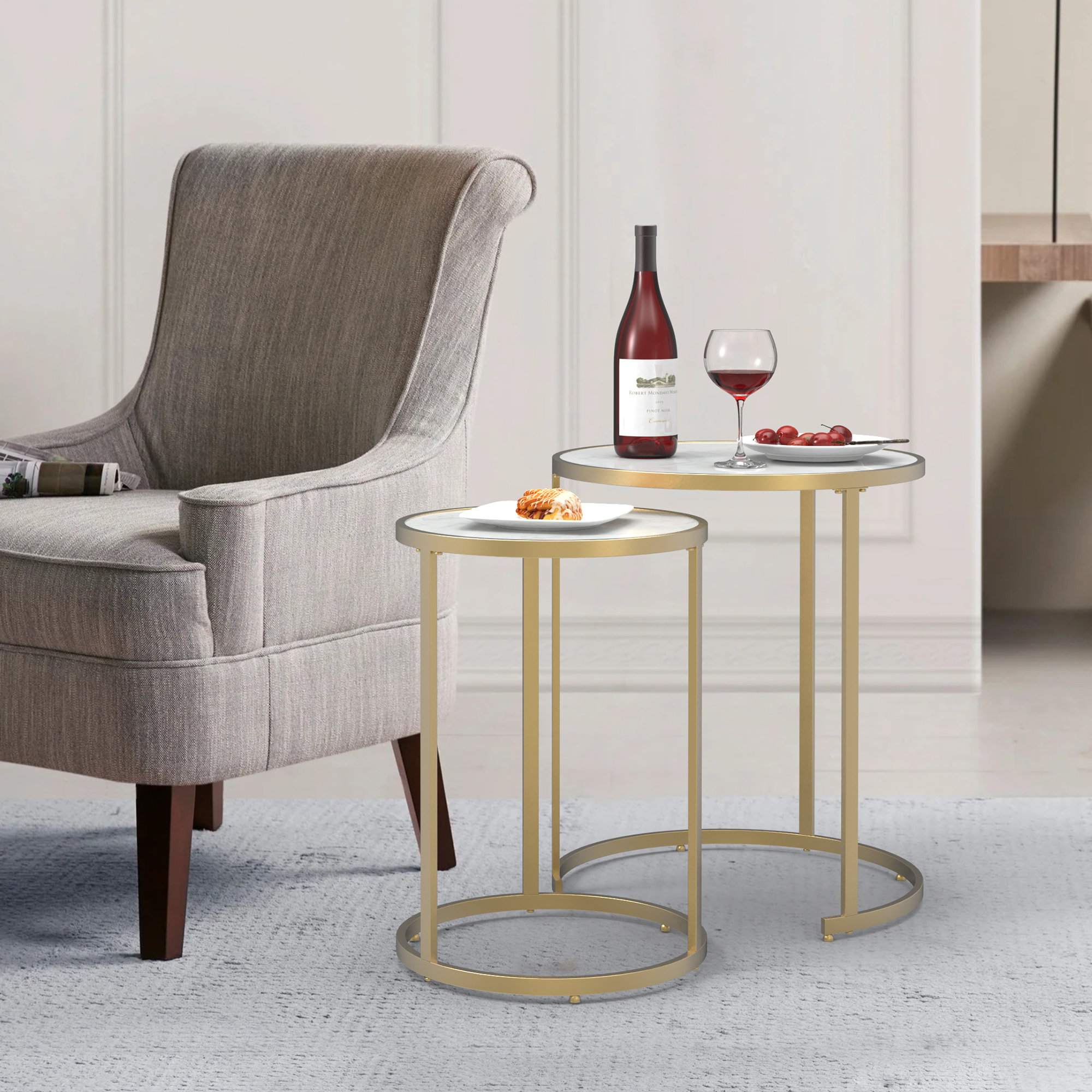 Mercer41 Mairin 23'' tall Frame Nesting Tables & Reviews | Wayfair