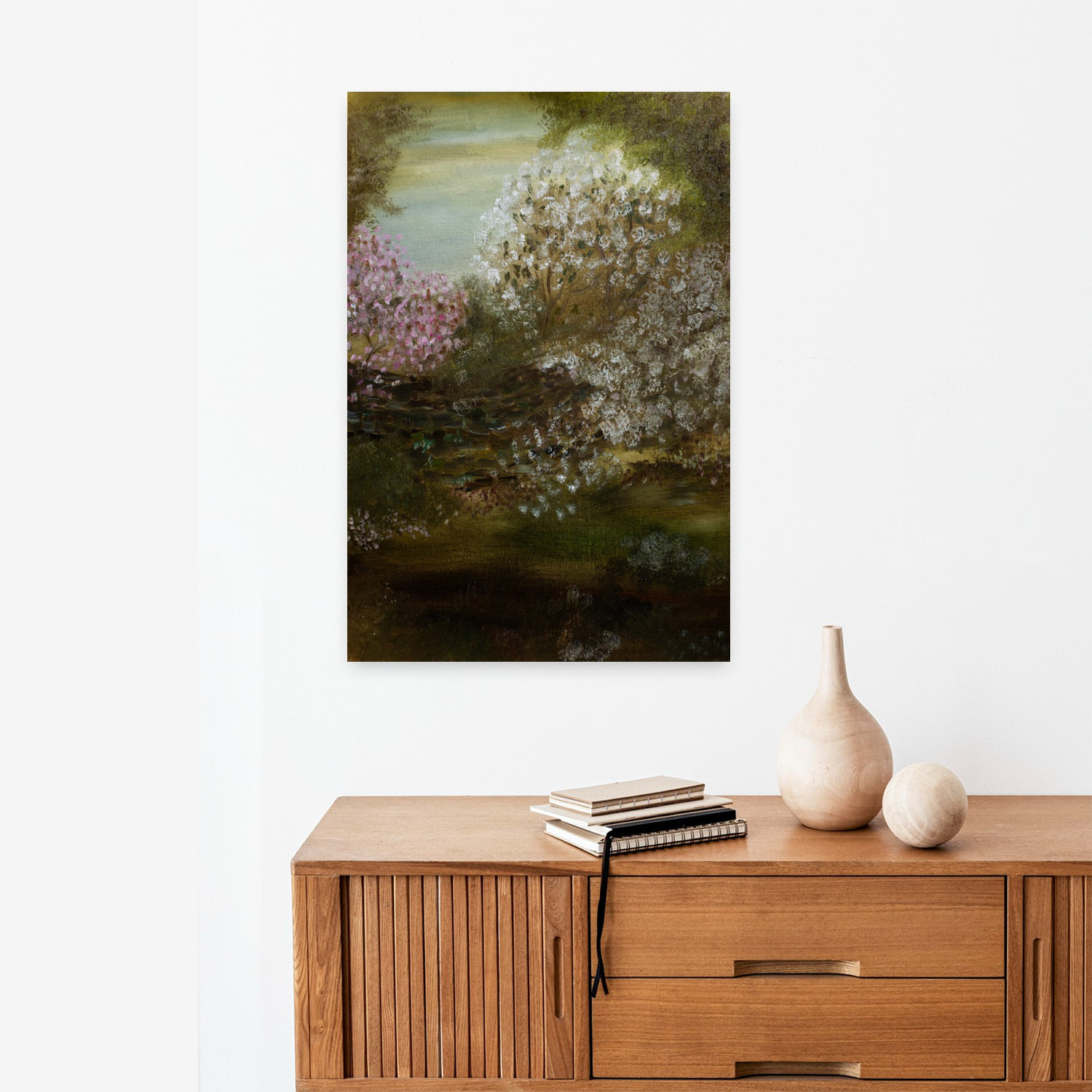 Latitude Run® Contemporary Art Impressionist Modern Cherry Tree ...