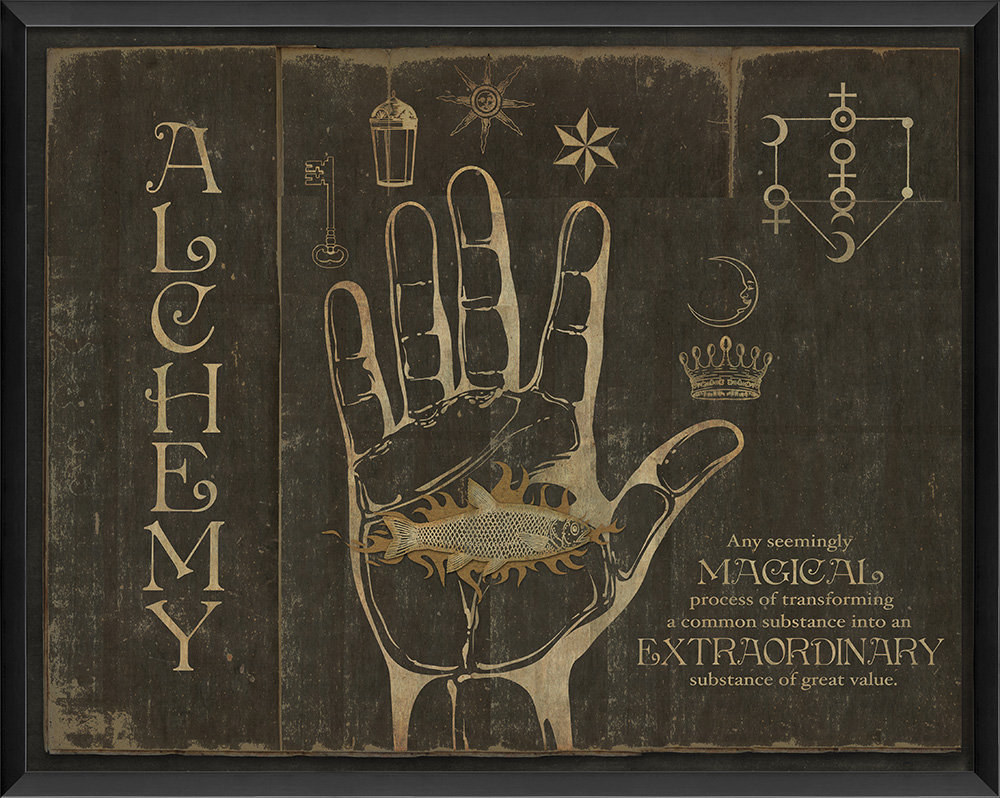 The Artwork Factory Alchemy Poster Large Framed Graphic Art | Wayfair