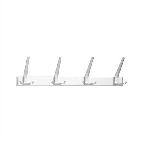 Charlton Home® Demetris 4 Hook Extruded Aluminum Coat Rack | Wayfair