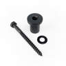 Homacer Black Rustic Set- 3 sets （Spacer, Lag Bolts, Washer) For Track ...